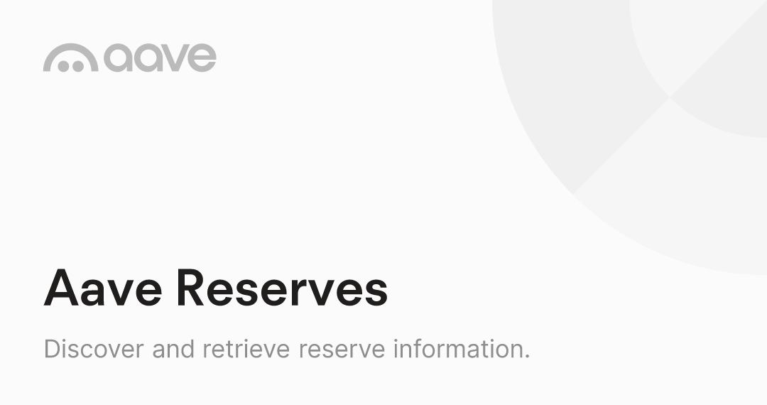 Aave Reserves | Aave Protocol Documentation
