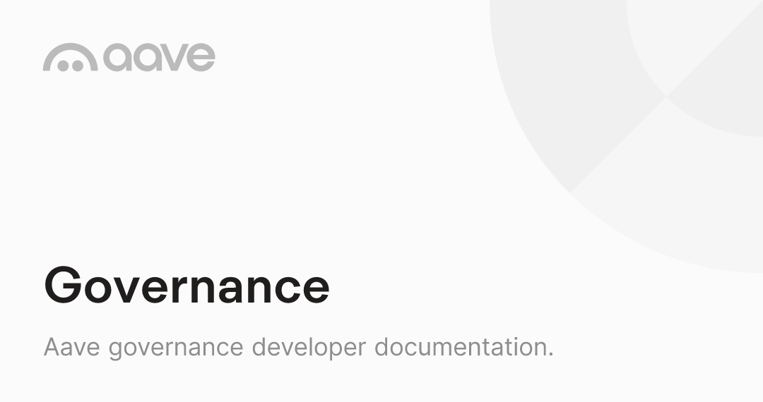 Governance | Aave Protocol Documentation
