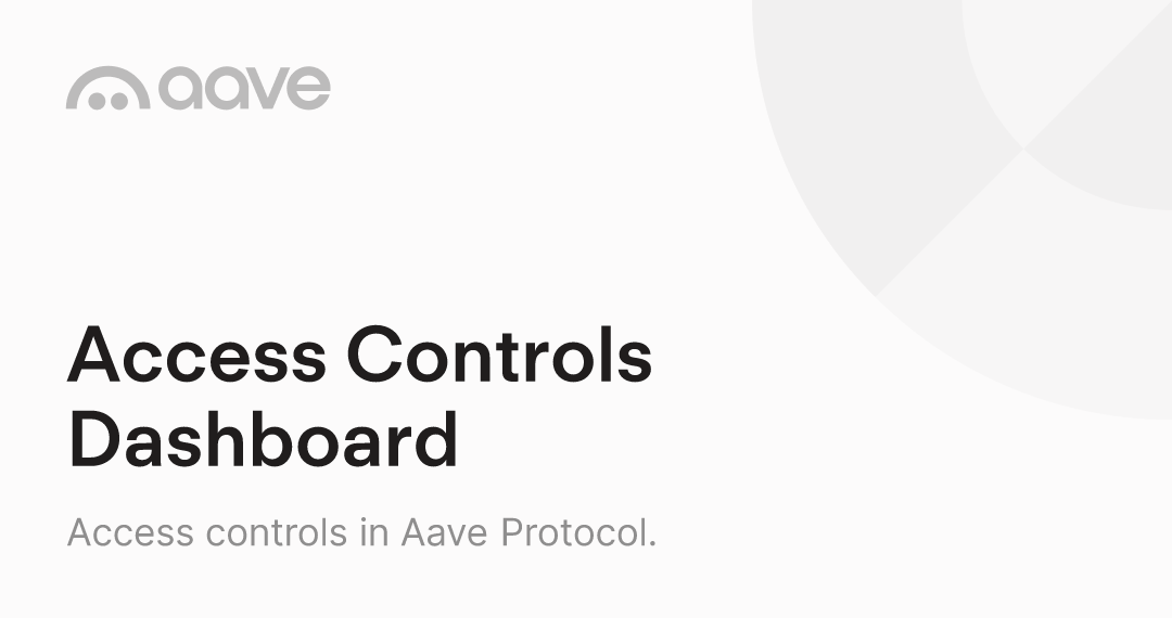 Access Controls Dashboard | Aave Protocol Documentation